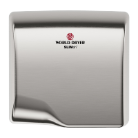 World Dryer SLIMdri, Space-saving Hand Dryer